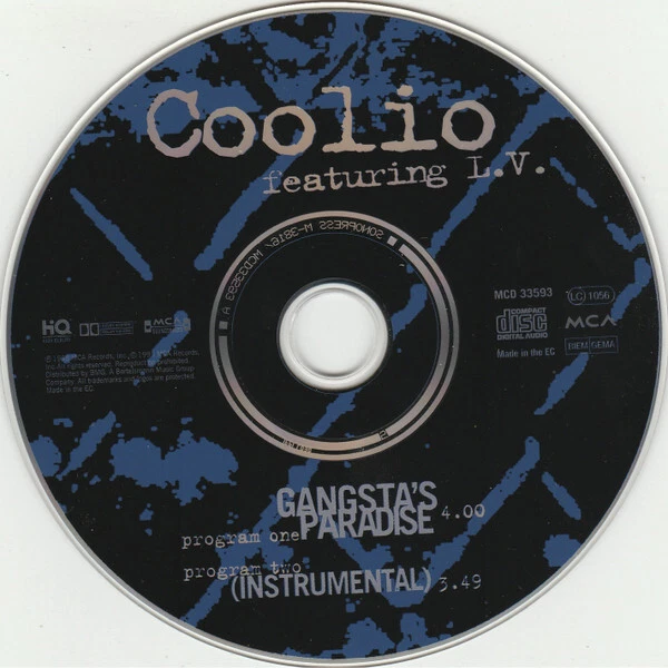 COOLIO FEATURING LV Gangsta's Paradise - CD EUR 1,99 - PicClick FR