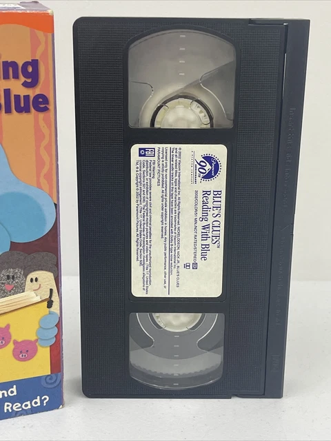 BLUES CLUES READING With Blue VHS 2002 Tape Kids Video Nick Jr ...
