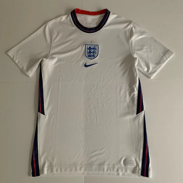 NIKE ENGLAND HOME Shirt 2020/21 White Football Top Size Small Euros £25 ...