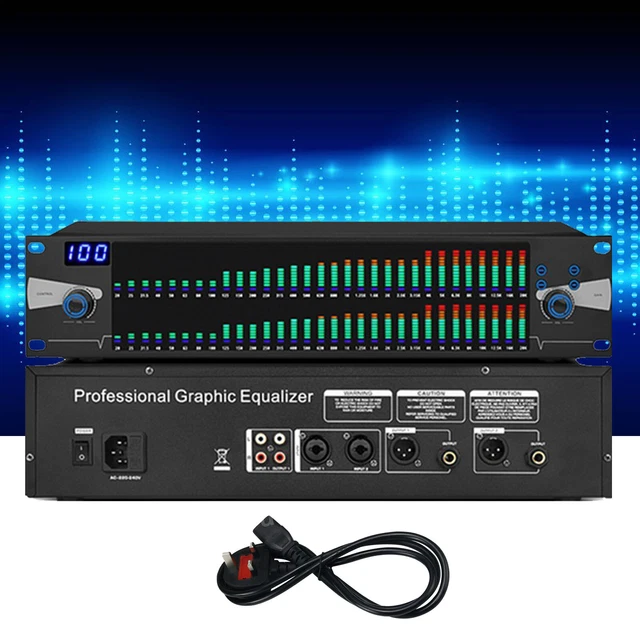UK PRO GRAPHIC Equalizer Digital Equalizer Dual 31-Band Spectrum ...