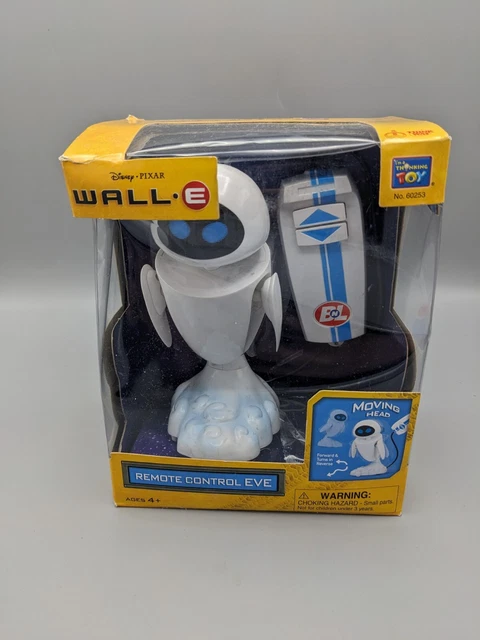 DISNEY PIXAR WALL-E Remote Control Robot Eve Thinkway Toys Damaged Box ...