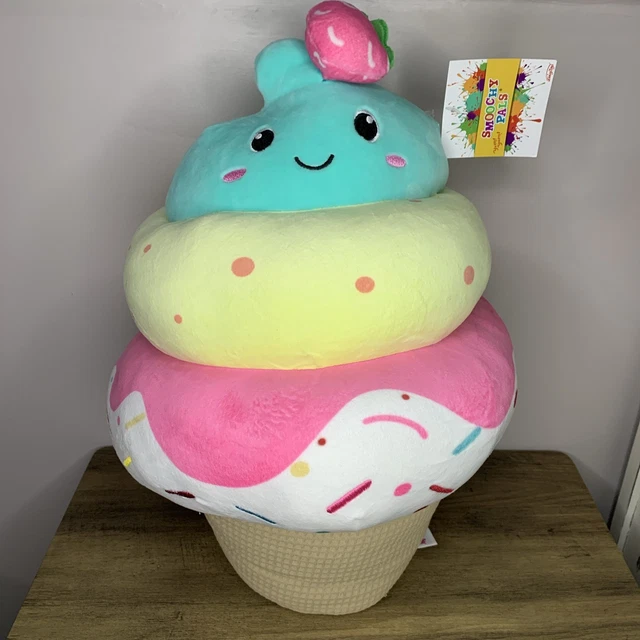 NEW SMOOCHY PALS Strawberry Ice Cream Soft Jumbo Plush Toy £21.52 ...