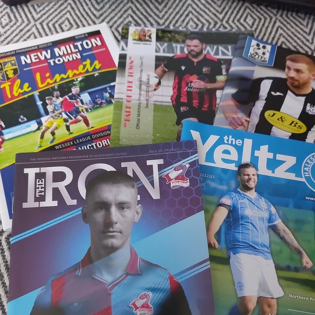 5 X NON-LEAGUE Football Programme Bundle 2022, 2023. £1.75 - PicClick UK