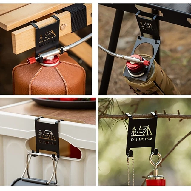 GAS CANISTERS HOOK Camping Table Gas Hanger Light weights Gas Tank Hook ...