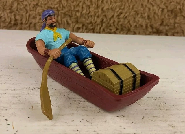 EARLY LEARNING CENTRE PIRATE ROWING BOAT (w/out Oar) 5.5" Long ELC PVC ...