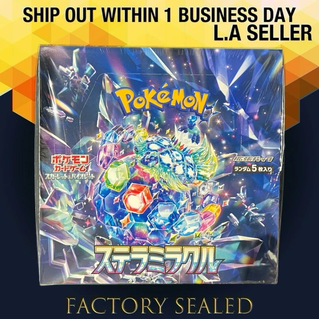 SV7 STELLAR MIRACLE Pokemon Japanese *w Shrink Booster Box「US SELLER ...