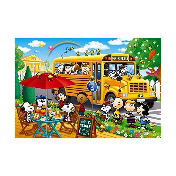 1053 PIECE JIGSAW Puzzle PEANUTS Snoopy School Bus Ride Super Small ...