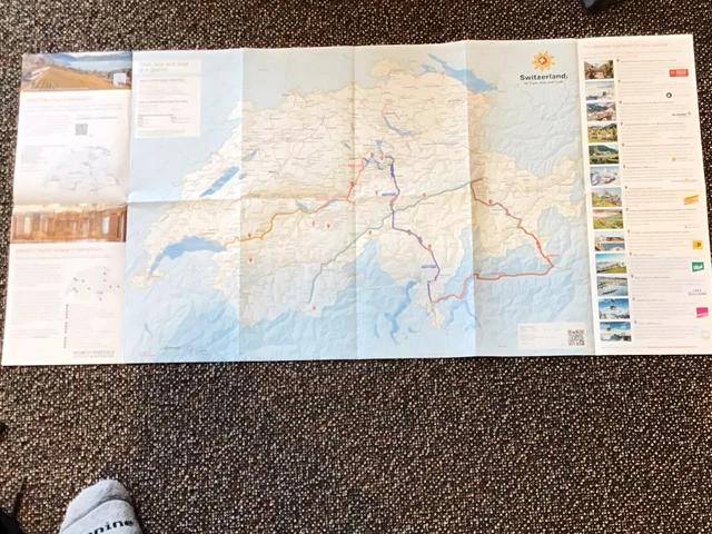 SWISS TRAVEL SYSTEM Map 2024 - Trains, Bus, Boat £0.99 - PicClick UK
