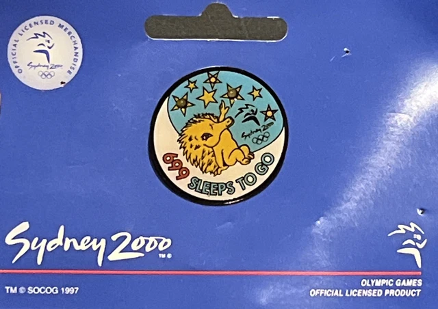 SYDNEY 2000 OLYMPIC Games Pins - 699 Sleeps To Go Pin $15.00 - PicClick AU