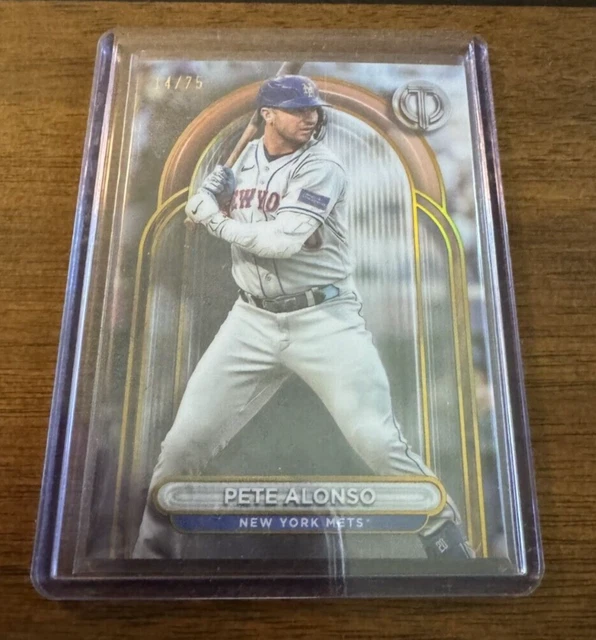 PETE ALONSO 2024 Topps Tribute or parallèle ssp #/75 Mets EUR 3,66 ...