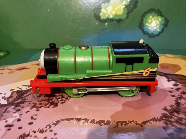 TRACKMASTER RACING PERCY Thomas & Friends Motorised Battery Train £9.03 ...