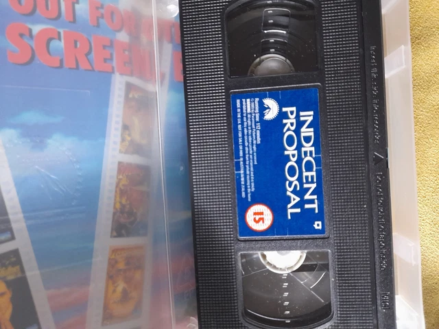 INDECENT PROPOSAL VHS Video Cassette - Redford, Demi Moore, Woody ...