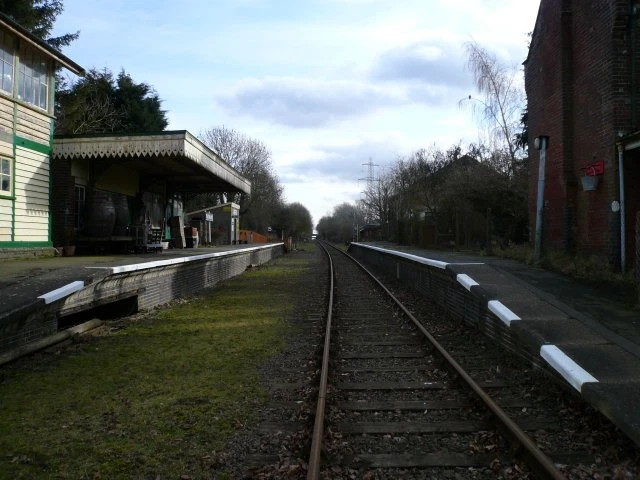 PHOTO 6X4 RAILWAY Station Winburgh Railway Station at Yaxham, Norfolk ...