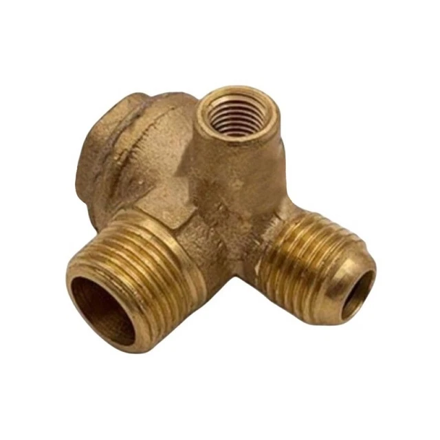THREADED BRASS CONNECTOR Air Compressor Check Valve Male Thread ...