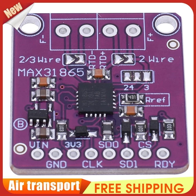 MAX31865 PT100/PT1000 RTD Digital Converter Board Amplifier Module £6. ...