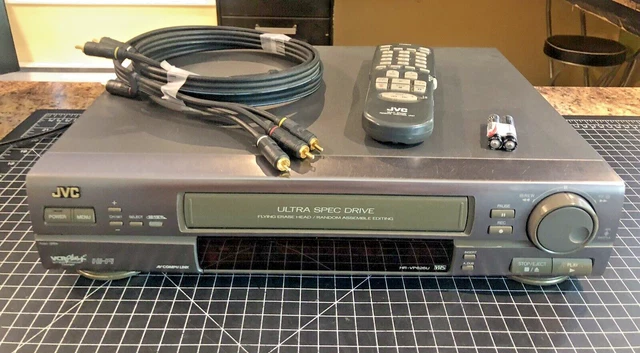 RARO JVC VHS VCR Hi-Fi con medidores VU! ¡Mira el vídeo! HR-VP628U con mando a distancia ...