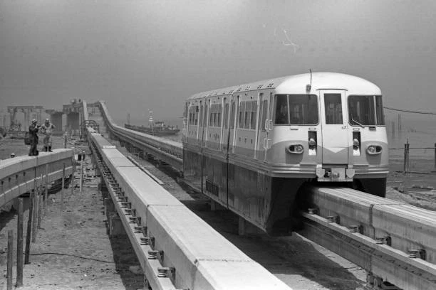 TEST TRAIN OF The Tokyo Monorail Is Seen On April 18, In Tokyo 1964 Old ...