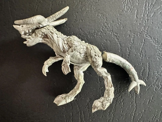 METAL MARAUDER DARK Elf Elves Cold One Lizard Mount Warhammer Oldhammer ...