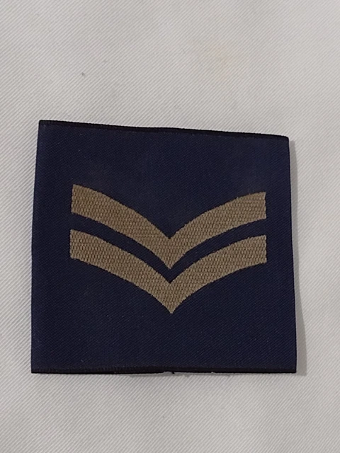 ROYAL AIR FORCE Corporal Rank Epaulette Slide Patch Badge 47mm NEW* £3. ...
