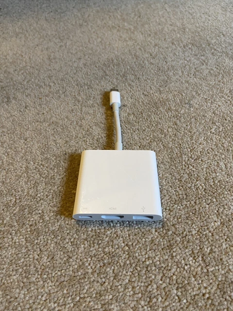 MULTIPORT ADAPTER GENUINE Apple A1621 USB-C to HDMI, USB-A for mac ...