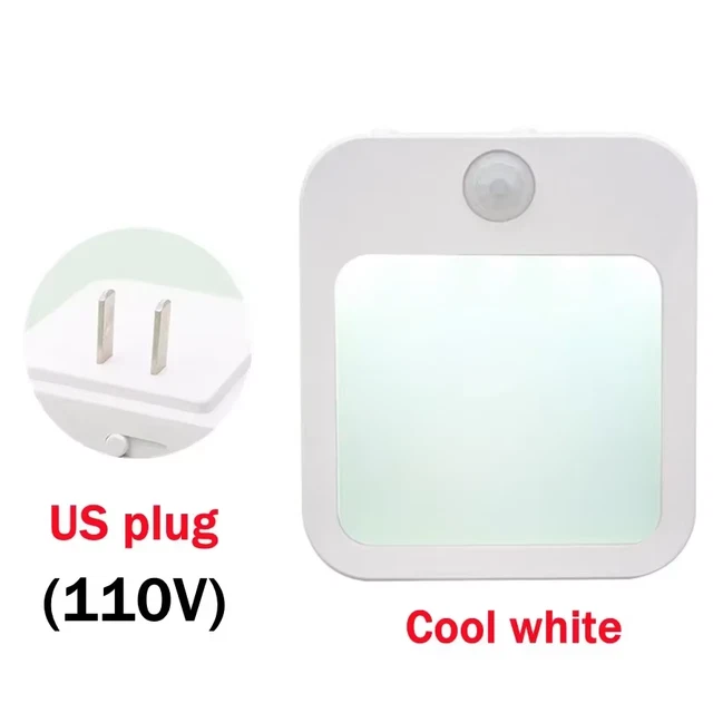 MOTION SENSOR LED Night Lights EU Plug Dimmable Cabinet Light for Baby ...