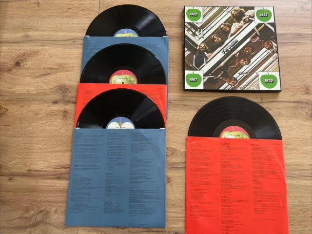 Coffret 4 Lp 33t The Beatles 1962 1966 1967 1970 Apple Bb4 France