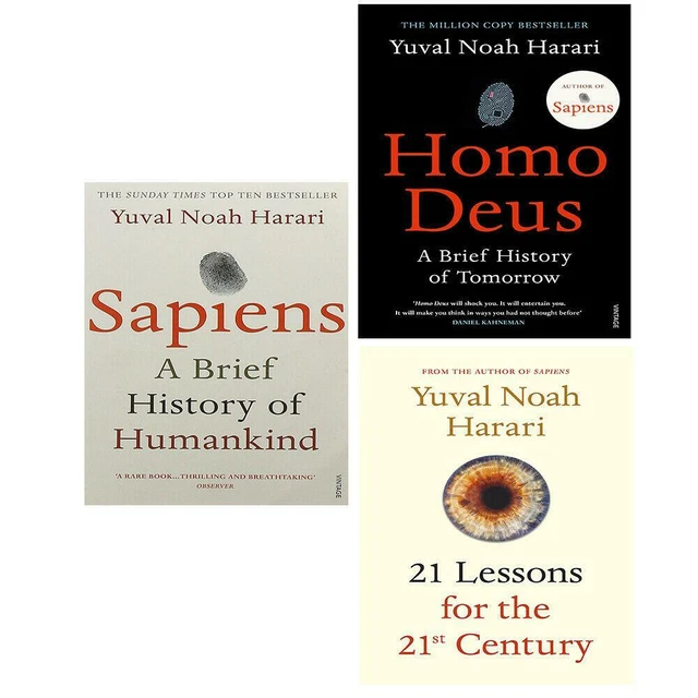 YUVAL NOAH HARARI 3 books Collection set (Sapiens, Homo Deus | Yuval ...
