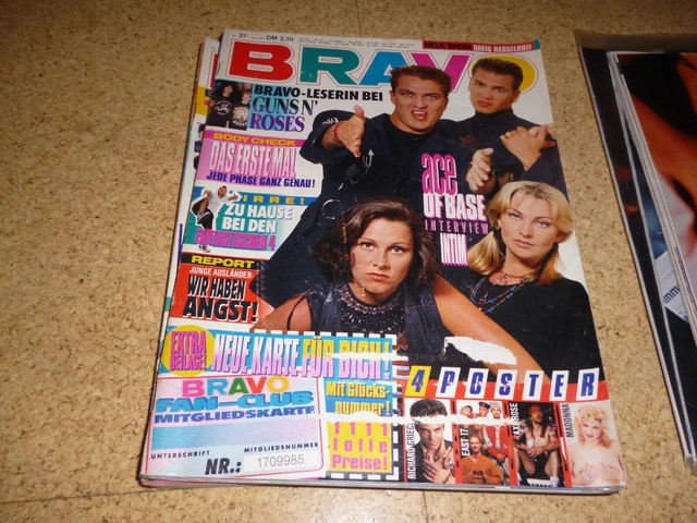 BRAVO 01.07.93 POSTER Madonna Axl Rose East 17 Griec + Tourneeheft EUR ...