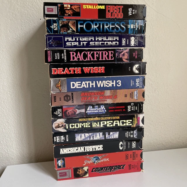 80S & 90S VHS lot 13 Cannon / Media Action B Cult movies OOP Lot RARE ...