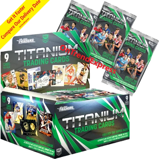 2024 NRL TRADERS Rugby Trading Cards Titanium Hobby Box IN STOCK £122. ...