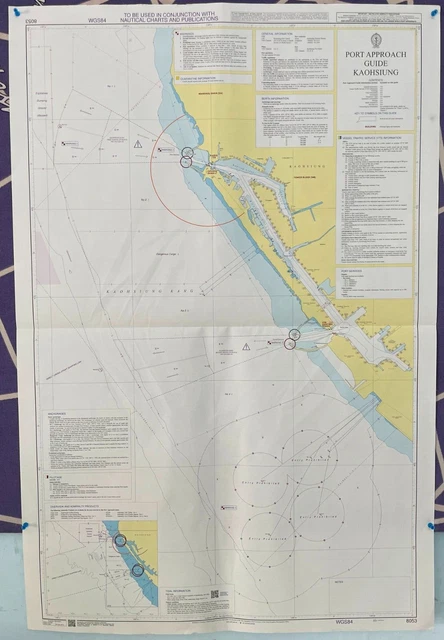 AMIRAUTÉ 8053 PORT Approach Guide Kaohsiung Carte Chart Maritime Genius ...