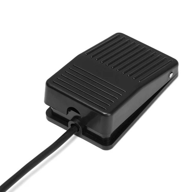 POWER PUSH BUTTON Control Foot Pedal Switch Momentary Electric Metal ...
