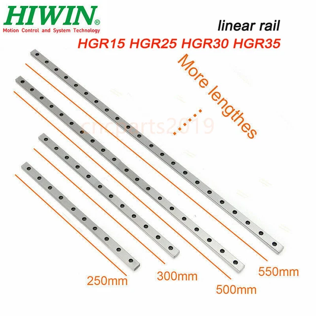 HIWIN LINEAR GUIDE 15mm HGR15 Linear Rail for Slider CNC Router 1pc ...