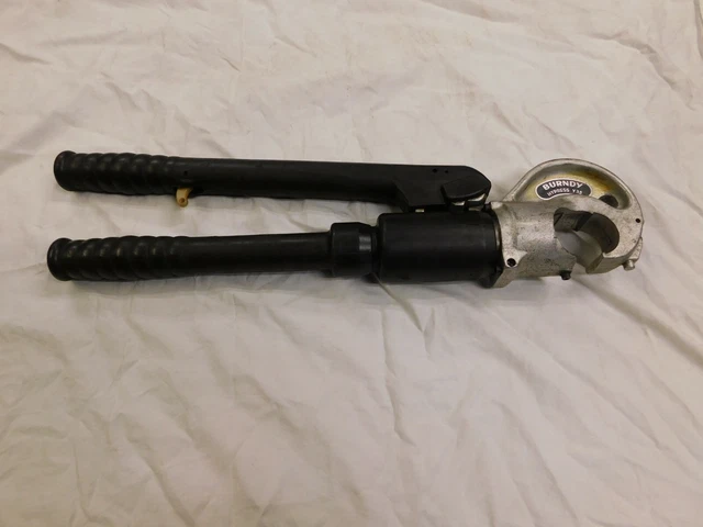 BURNDY HYPRESS Y 35 Hand Crimper Hydraulic 12 Ton Crimping Compression ...