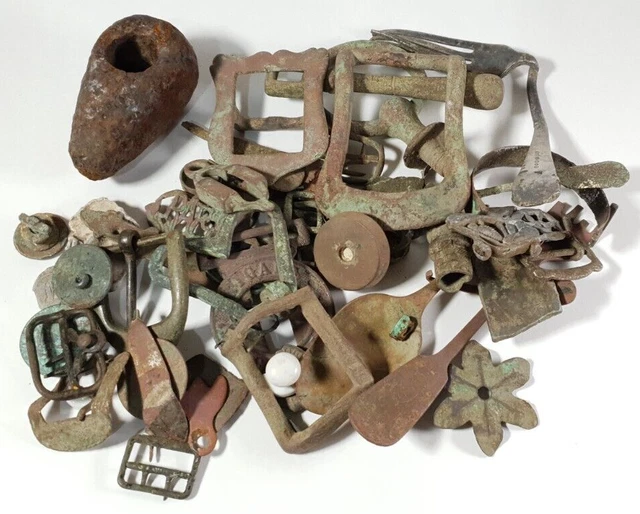 JOB LOT OF Medieval & Post-Medieval Metal Detecting Finds Artefacts. £ ...