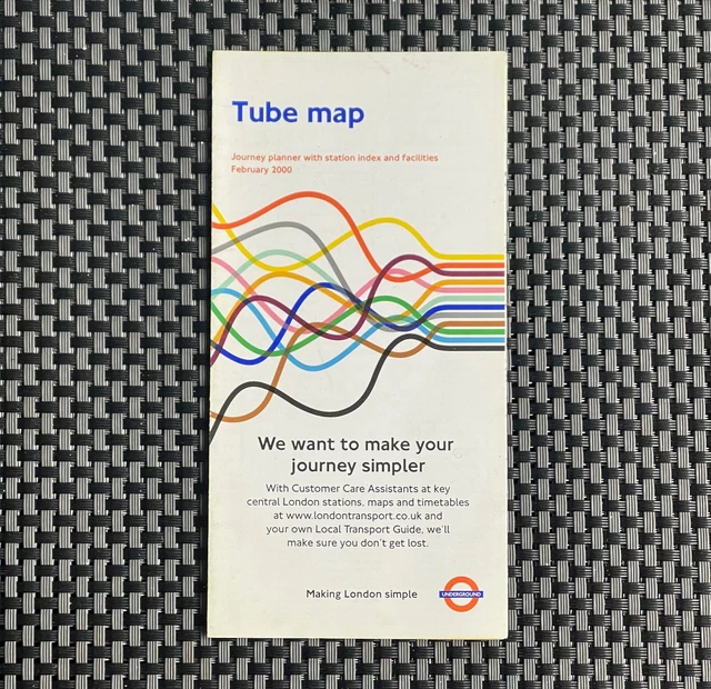 LONDON UNDERGROUND TUBE Map Feb 2000 £6.00 - PicClick UK