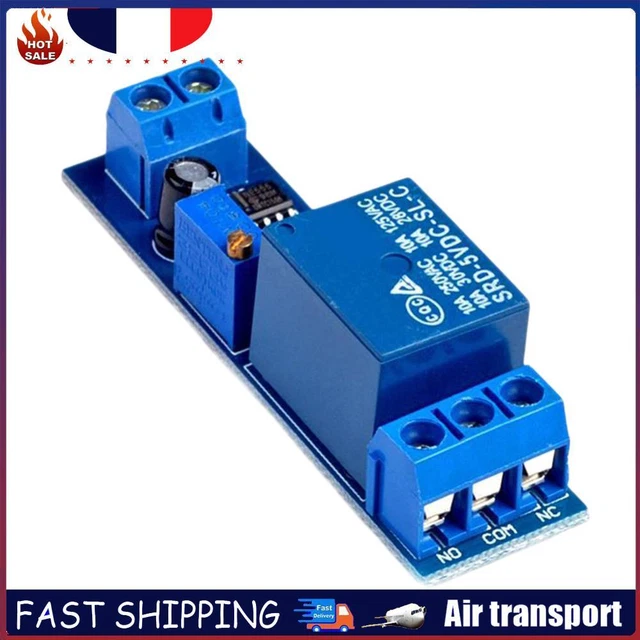 # NE555 TIME Delay Relay Module 5V/12V 0 To 10 Second Automotive Delay ...