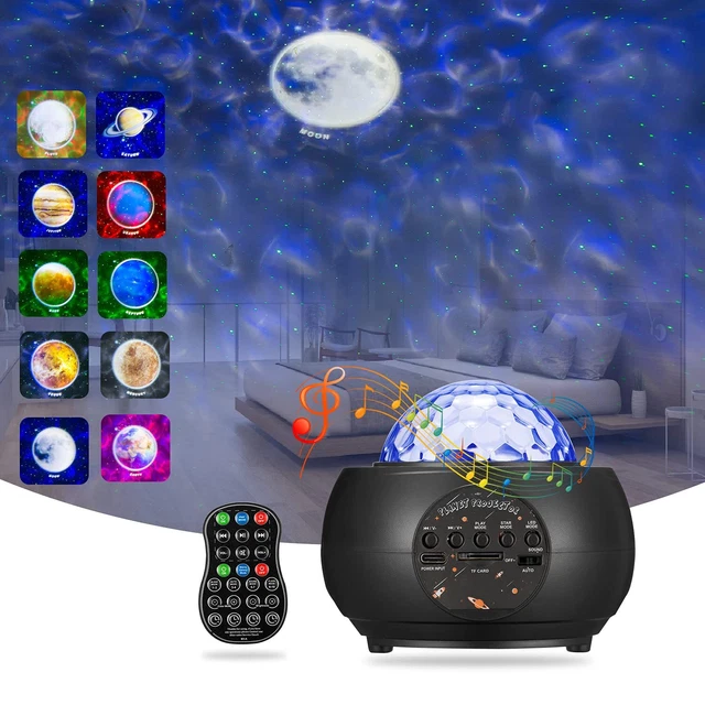LED GALAXY STAR Projector Light Ceiling Starry Night Wave Ocean Space ...
