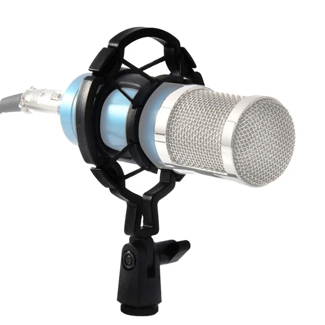 UNIVERSAL CONDENSER MICROPHONE Mic Shock Mount Holder Studio Recording ...