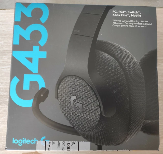 CASQUE GAMEUR LOGITECH G433 - Surround Sound Wired Gaming Headset -Son ...