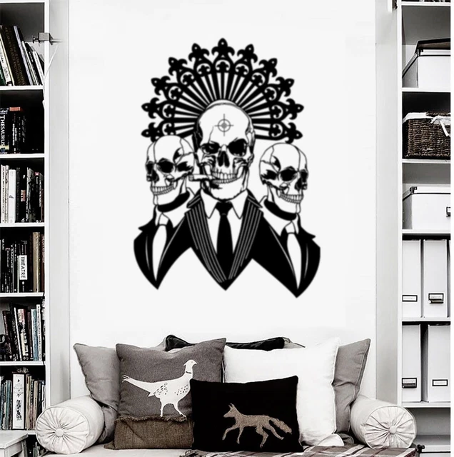 GANGSTER SKULLS PEAKY wall art sticker decal wall stickers cool ...
