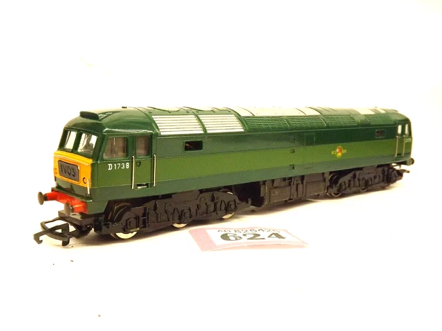 HORNBY CLASS 47 Diesel BR Green Livery No.D1738 (OO Scale) Boxed P624 £ ...