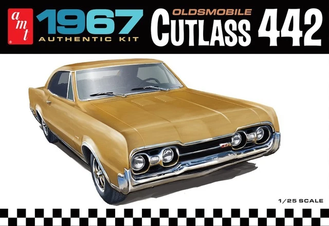 AMT 1:25 1967 Oldsmobile Cutlass 442 Muscle-Car Modellbausatz EUR 45,00 ...
