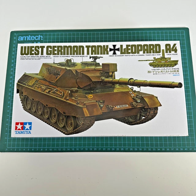 TAMIYA WEST GERMAN Tank Leopard A4 1:35 Military Model Kit - Brand New - 35112 EUR 27,37 ...