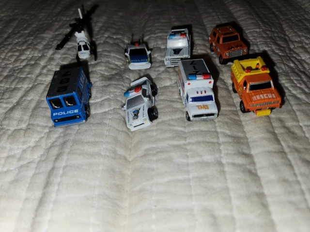 80’S & 90’S Galoob Micro Machines 8 vehicle lot All Emergency Vehicles ...