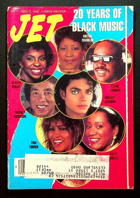 VINTAGE JET MAGAZINE June 27 1988 Michael Jackson African American ...