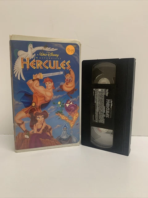 HERCULES CLAMSHELL VHS Disney Blockbuster Rental Used Animated Rip Torn ...