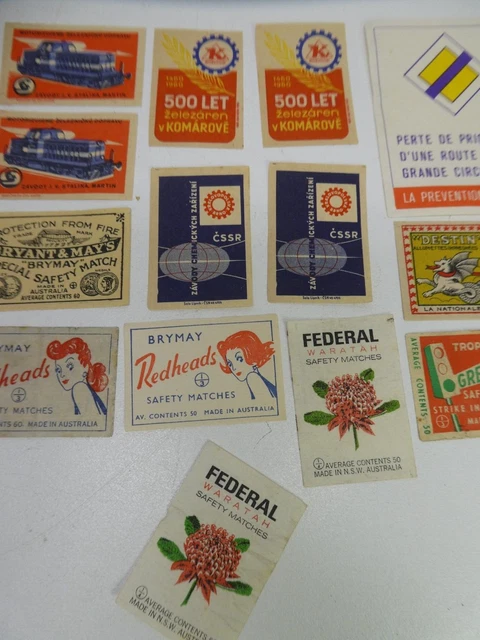 COLLECTION VINTAGE MATCH Matchbox Labels Australian $16.00 - PicClick AU