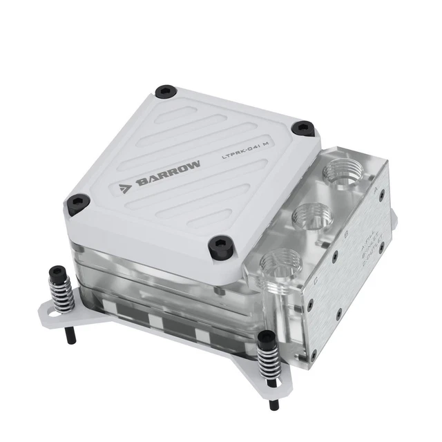 BARROW CPU WATERBLOCK with Integr 10W PWM Pump (White) - INTEL 115x ...