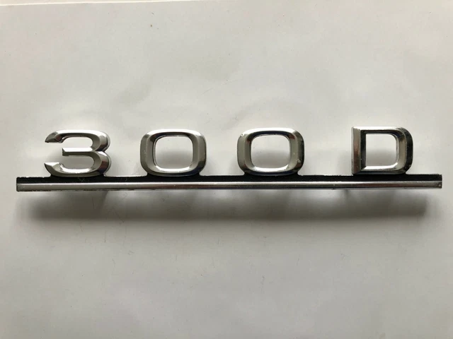 SIGNE SIGNALÉTIQUE PLAQUE signalétique lettrage type emblème Mercedes 300D 300 D W123 W 123 EUR ...